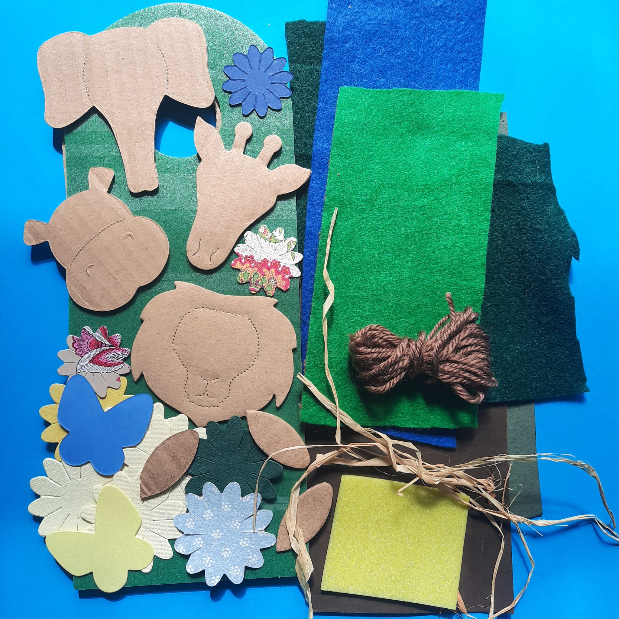 Jungle Animals Door Hanger - Ragtag Arts